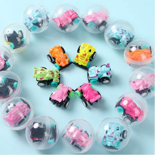 Gacha Capsule Gashapon with 4-wheel Pull Back Toy Car