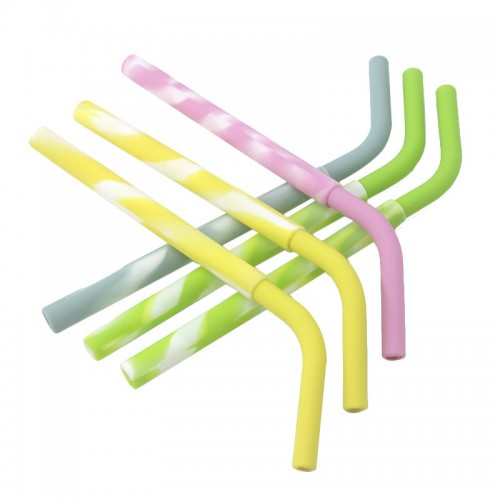 Silicone Straw Foldable Colourful for Kids
