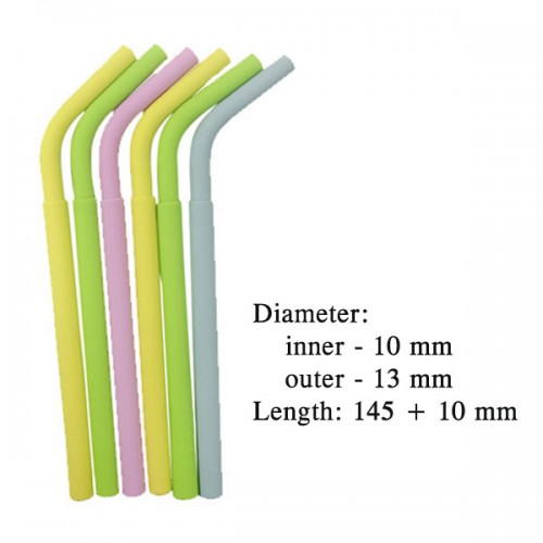 Silicone Straw Foldable Colourful for Kids