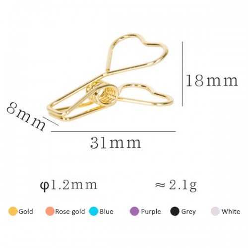 Metal Wire Hollow Clip Set