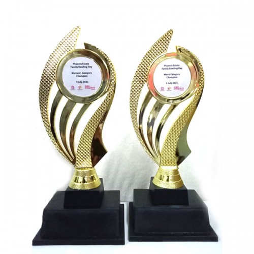 Standing Trophy - Gold, Silver, Bronze