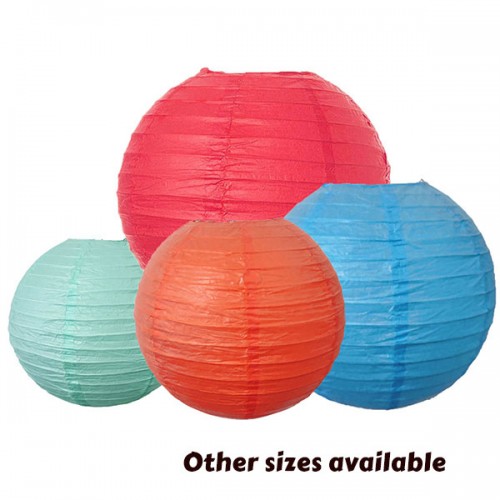 8 inch Round-Shaped Lantern Set