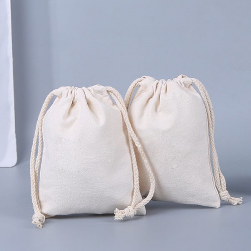 Cotton Canvas Drawstring Pouch